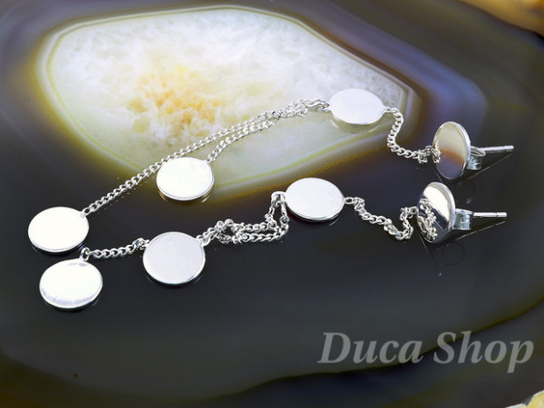 Cercei din Argint 925, Model Lung, tip Banuti, cod 1644