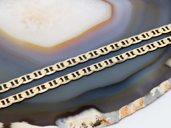 Lant Placat cu Aur model zale rotunjite, plate pll838