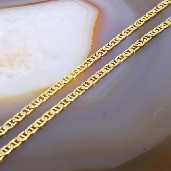 Lant Unisex de Aur Galben 14K 585 model zale plate tip 1+1 cod 524