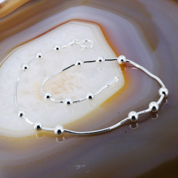 Bratara de Argint 925 model Bilute asezate cate trei cod 2022