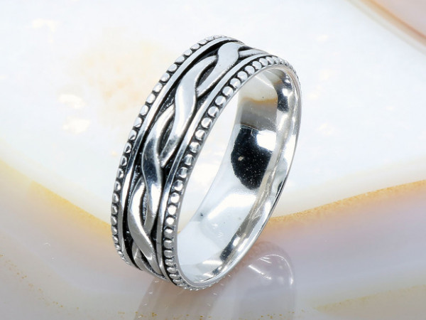 Inel din Argint 925 tip Verigheta model Impletit agi1951