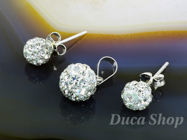 Set din Argint 925, Model Bila Zirconia, cod 808