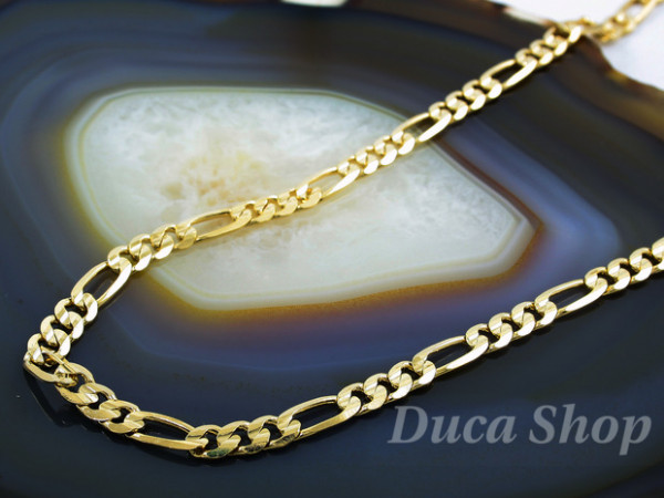 Lant Placat cu Aur 18k, model zale 3+1 cod 615