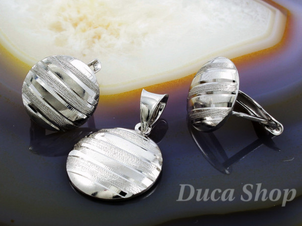 Set din Argint 925, Model Rotund, Fantezie, cod 680