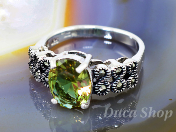 Inel din Argint cu Zultanit si Marcasite, cod 1403