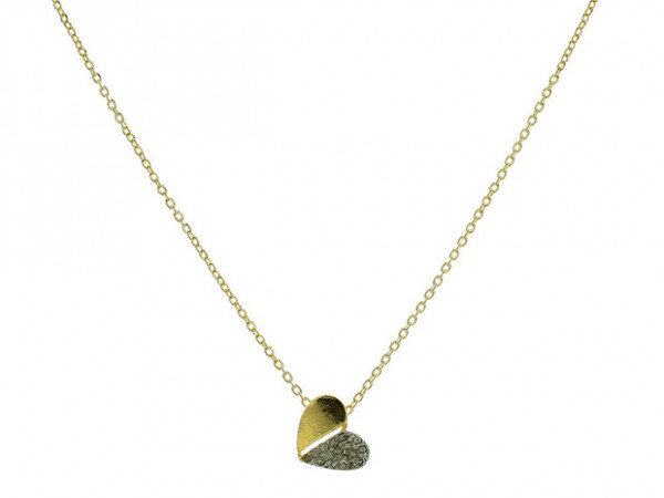 lant Placat cu Aur 18k, cu pandantiv Inima, cod 526