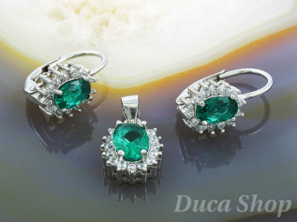 Set din Argint 925, Model cu piatra Zirconia ,cod 660