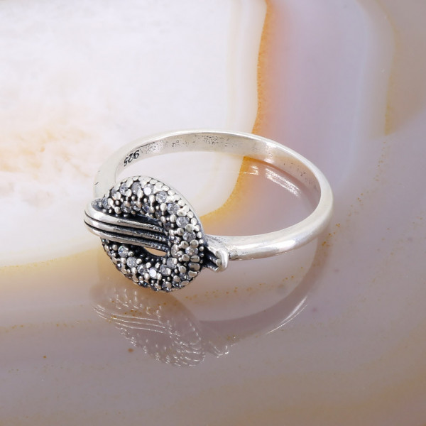 Inel din Argint 925 model Fantezie cu Cristale c2650