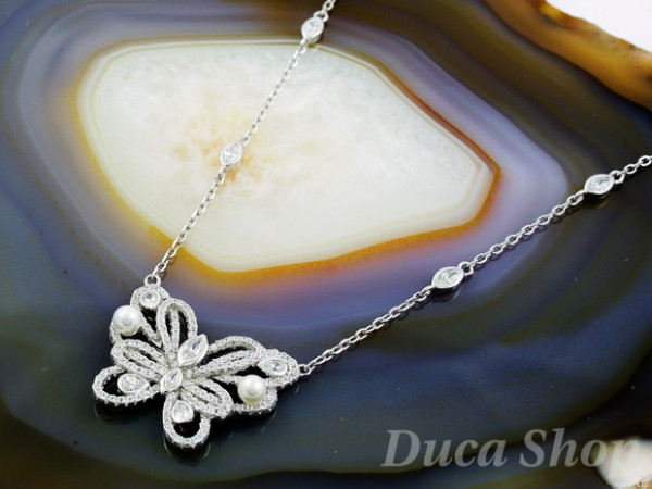 Lant de Argint 925, cu Model Fluture , cod 444