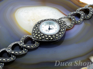 Ceas de Mana din Argint 925 cu Marcasite, cod 2