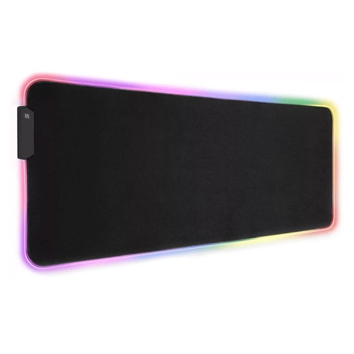 Mouse Pad Gaming cu Iluminare Led RGB King Size 90 x 40 cm Negru