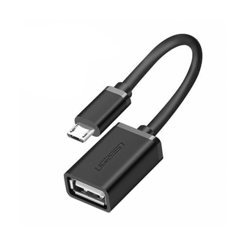 Adaptor OTG Micro USB Tata la USB Mama, Ugreen 10396, 12 cm, Negru