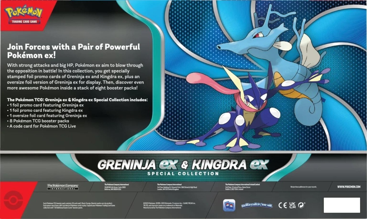 Set Pokémon TCG: Greninja ex & Kingdra ex Special Collection | PokeMANIA