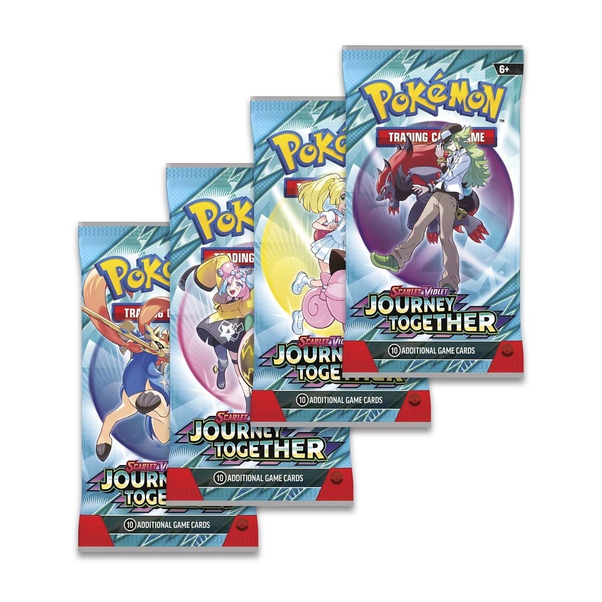 Pokémon TCG Cartas Viaje Juntos Booster Pack - Escarlata y Violeta 9 (10 Cartas)