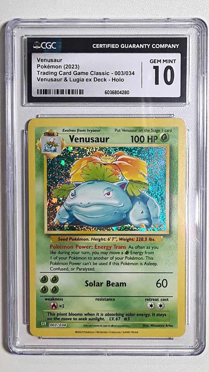 Venusaur Holo 003 034 Ggc 10 Gem Mint Holo Pokémon 2023 Trading