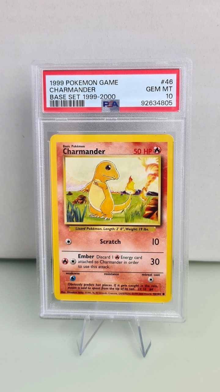 Charmander Base Set #46/102 PSA 10 Gem Mint | PokeMANIA