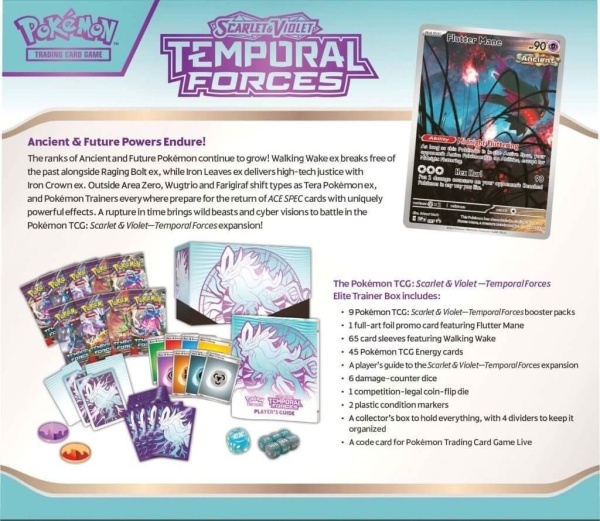 Commander Pokémon TCG : Scarlet & Violet 5 Temporal Forces Elite ...