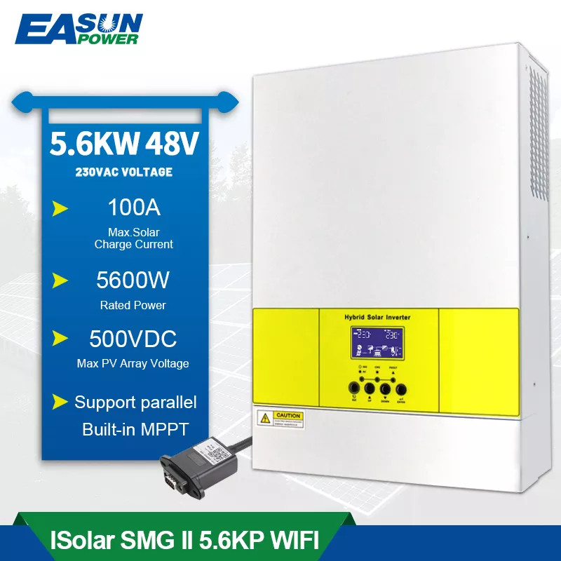 Invertor solar hibrid off-grid Easun ISolar SMG II 5.6KP cu modul WiFi ...