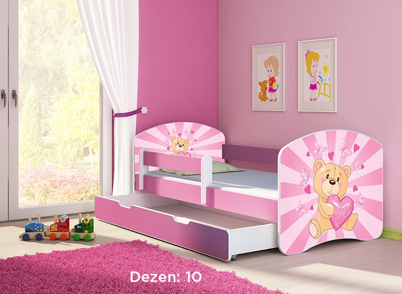 Krevet za decu Pink sa fiokom 180x80 acma 2 10