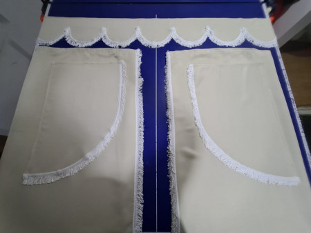 Set complet perdele cu franjuri