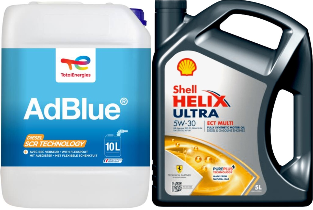 Shell Helix Ultra ECT Multi 5W30 5L + TotalEnergies AdBlue 10L