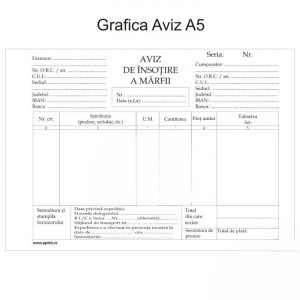 Aviz de Insotire a marfii personalizat