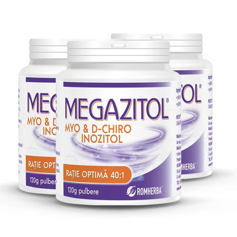 Megazitol 40:1 myo-inozitol & D-chiro-inozitol - pachet 3 luni