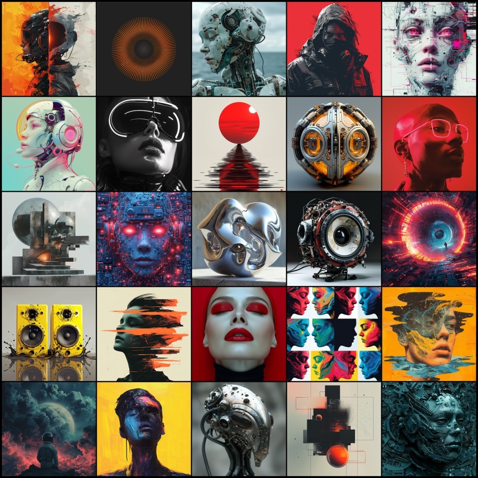 Techno House Album Covers Volume 1 Copyright Free Images