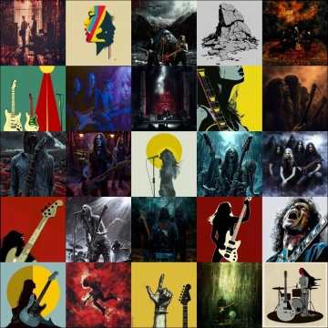 Rock Album Cover Image Pack – 200 Copyright-Free Visuals
