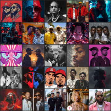 Hip Hop Album Cover Images Volume 1