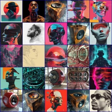 EDM Techno and House Album Covers