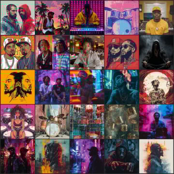 Hip Hop Album Cover Images Volume 1