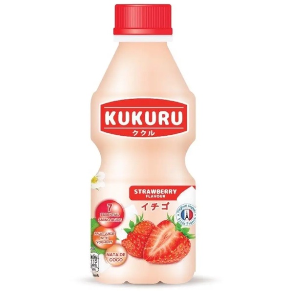 Kukuru Strawberry Yoghurt Nata De Coco 280ml
