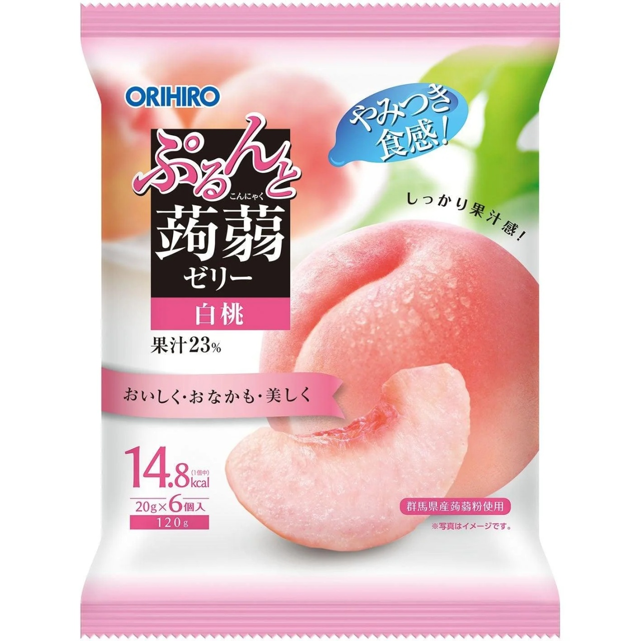 ORIHIRO Konjac Jelly Peach 120g