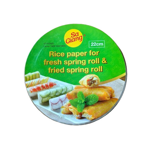 Sa Giang Rice Paper for Spring Rolls 400g (22cm)
