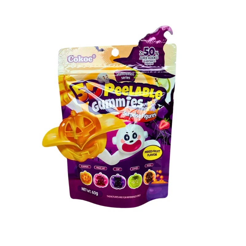 Cokoc Peelable Gummies Mixed Fruit Halloween 60g
