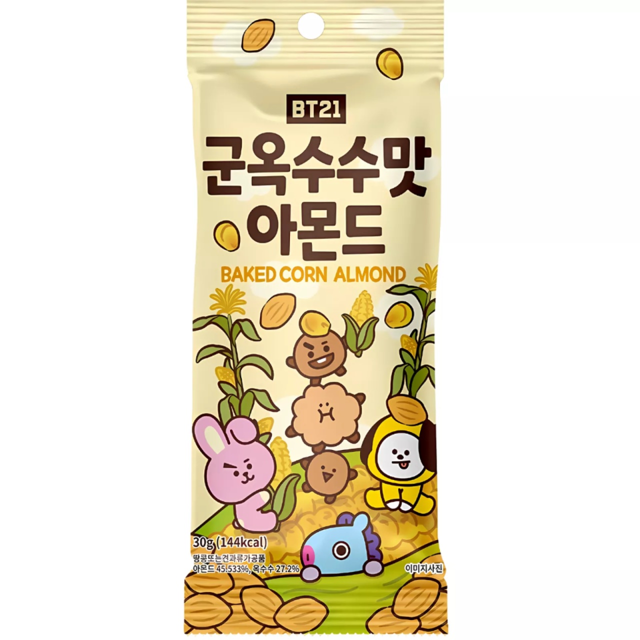 BT21 Baked Corn Flavor Almond 30g