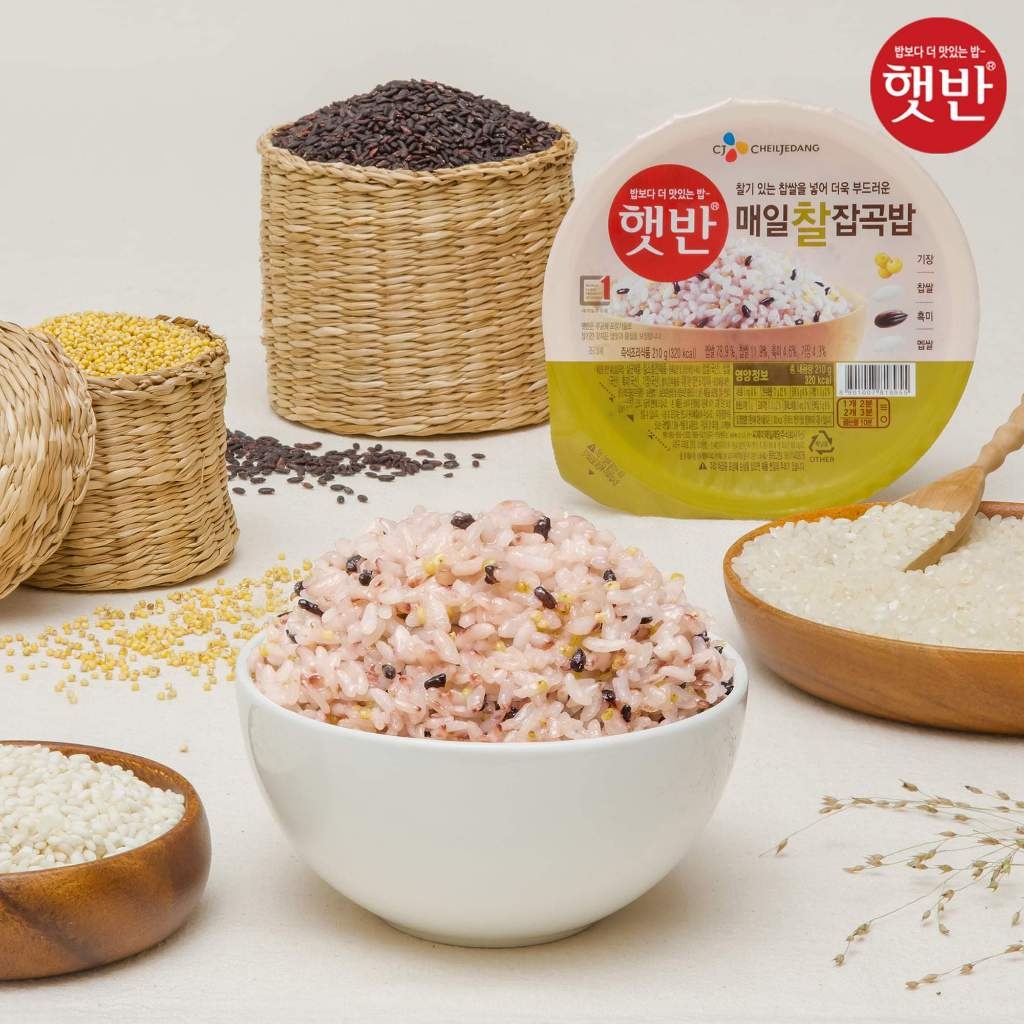CJ Cooked Glutinous Mixed Grains Rice 210g