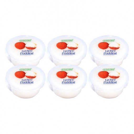 Cocon Lychee Pudding with Nata de Coco 480g