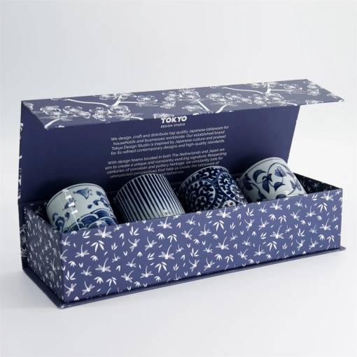 Tokyo S. Cup Gift Set/4 (Floral #2) 160ml