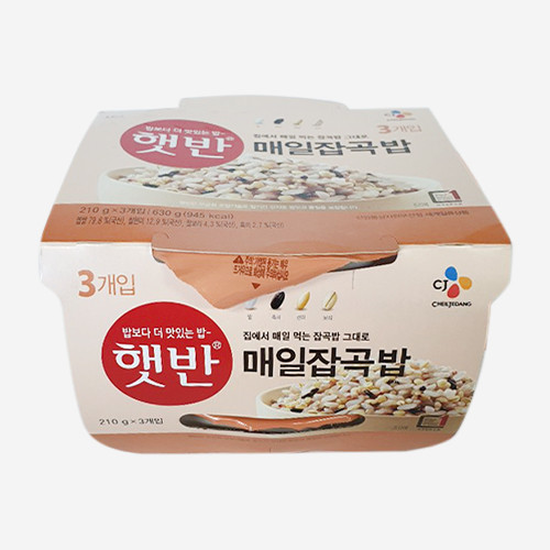 Cj Cooked Rice with Mixed Grains 630g