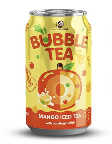 Lady Boba Mango Iced Tea Bursting Bubbles 320ml