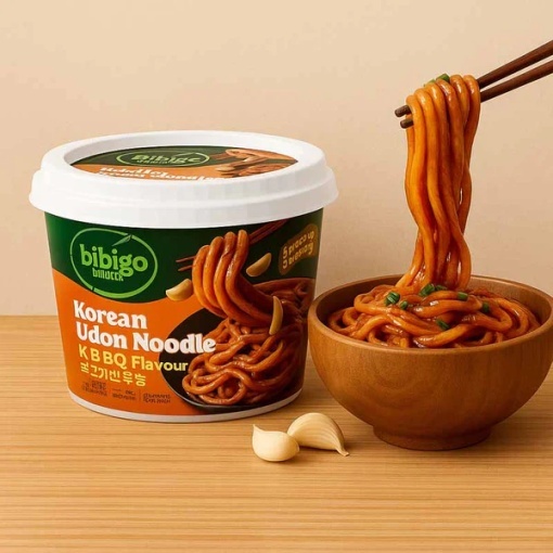 Bibigo Korean Style Udon Noodles K-BBQ Flavour 187.2g