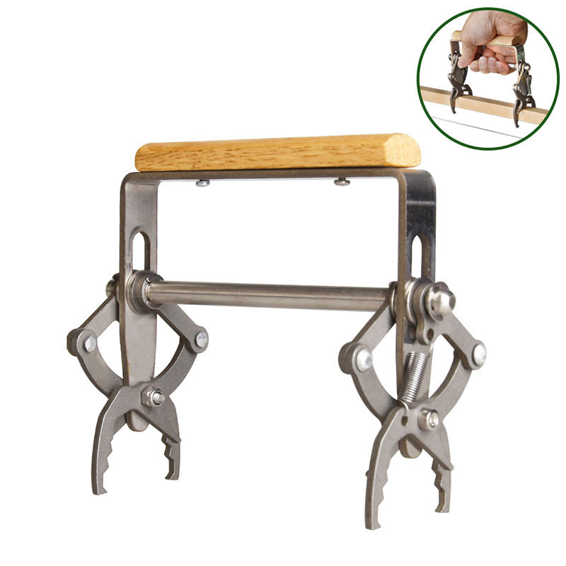 Cleste Apicol de Ridicat Ramele Profesional din Inox cu Mâner din Lemn