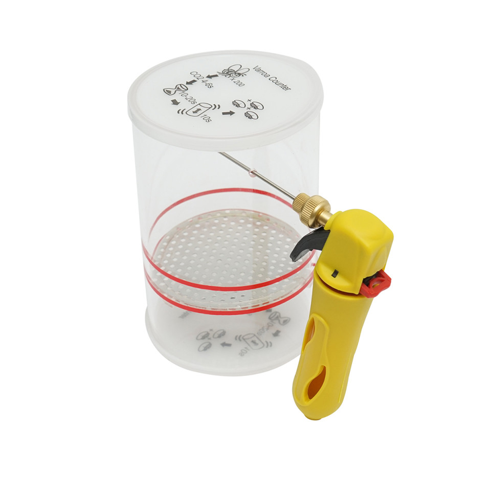 Tester Varroa cu CO2 cu 2 cartuse de CO2