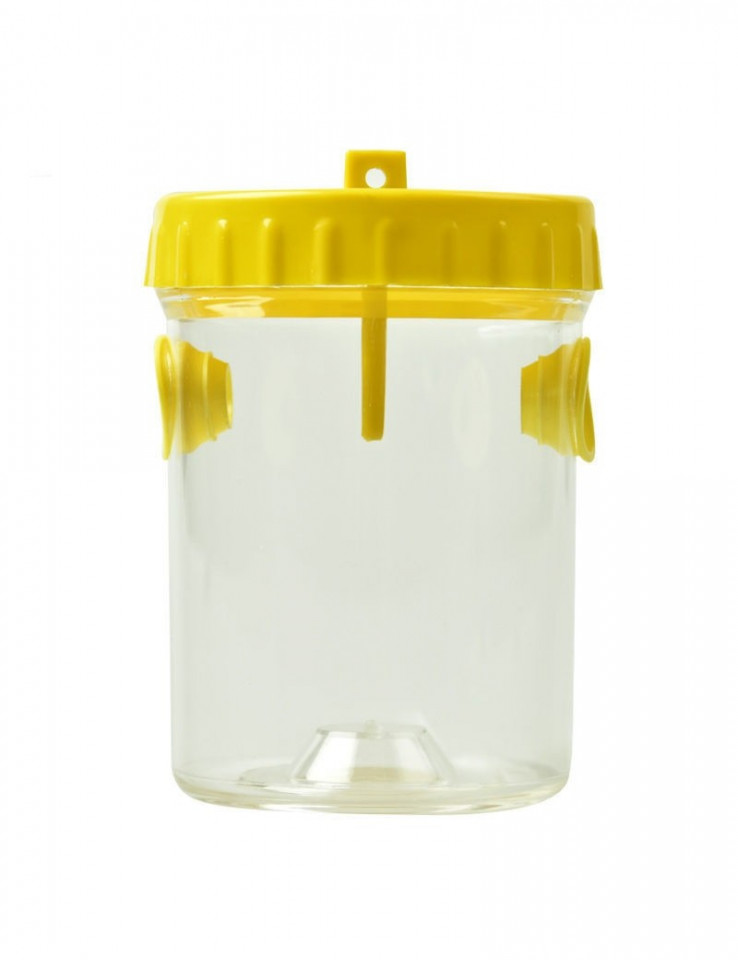 Capcana de viespi din plastic cu capac galben
