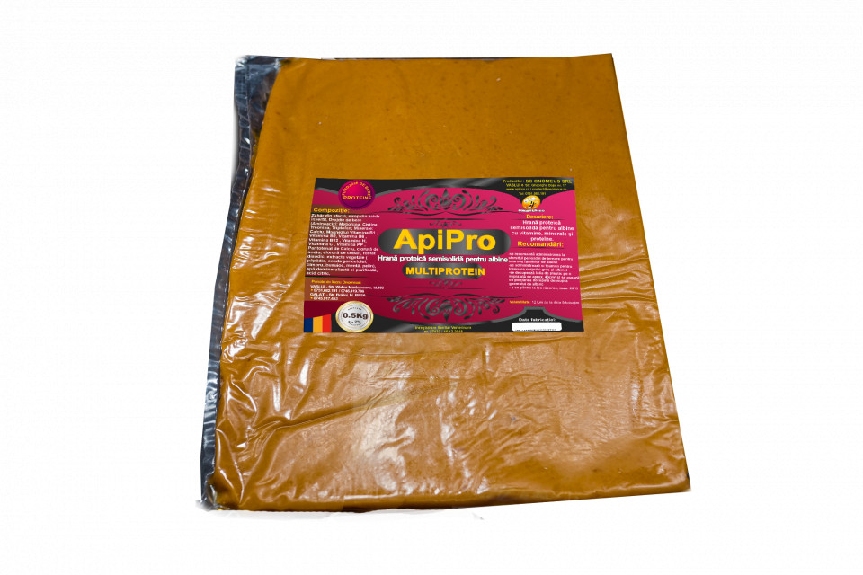 ApiPro Multiprotein - hrana proteica pentru albine 0.5 kg