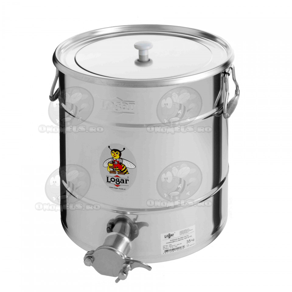 Maturator din inox 35 kg cu manere si canea inox - Logar