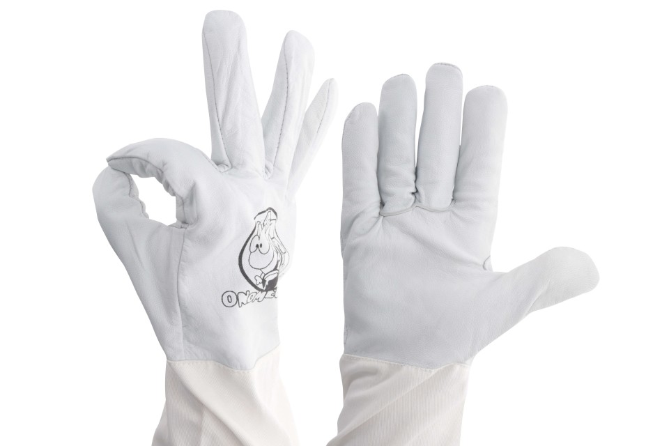 Manusi apicole din piele naturala - Onomeus