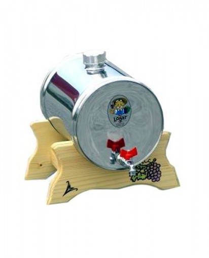 Butoi pentru vin din inox 8L